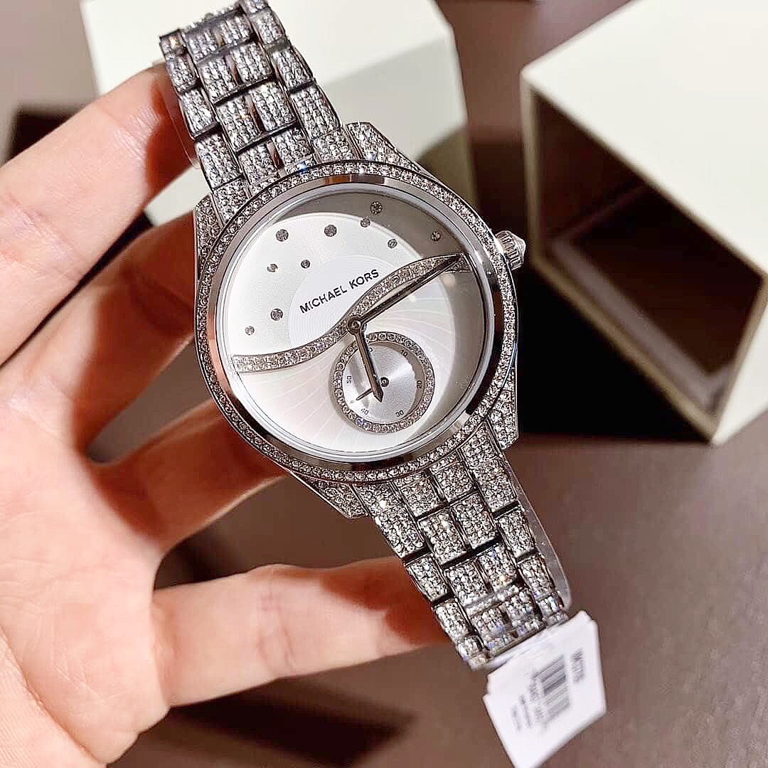 Đồng Hồ Nữ Michael Kors Dây Kim Loại Bạc MK3755 38mm Quartz Chính Hãng