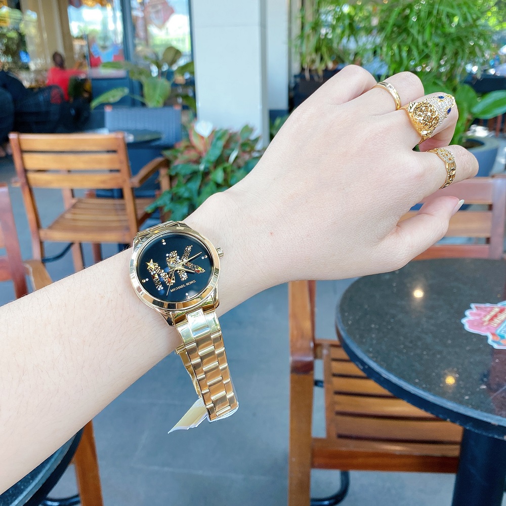 Đồng Hồ Michael Kors Nữ MK6682 Dây Kim Loại Vàng 38mm